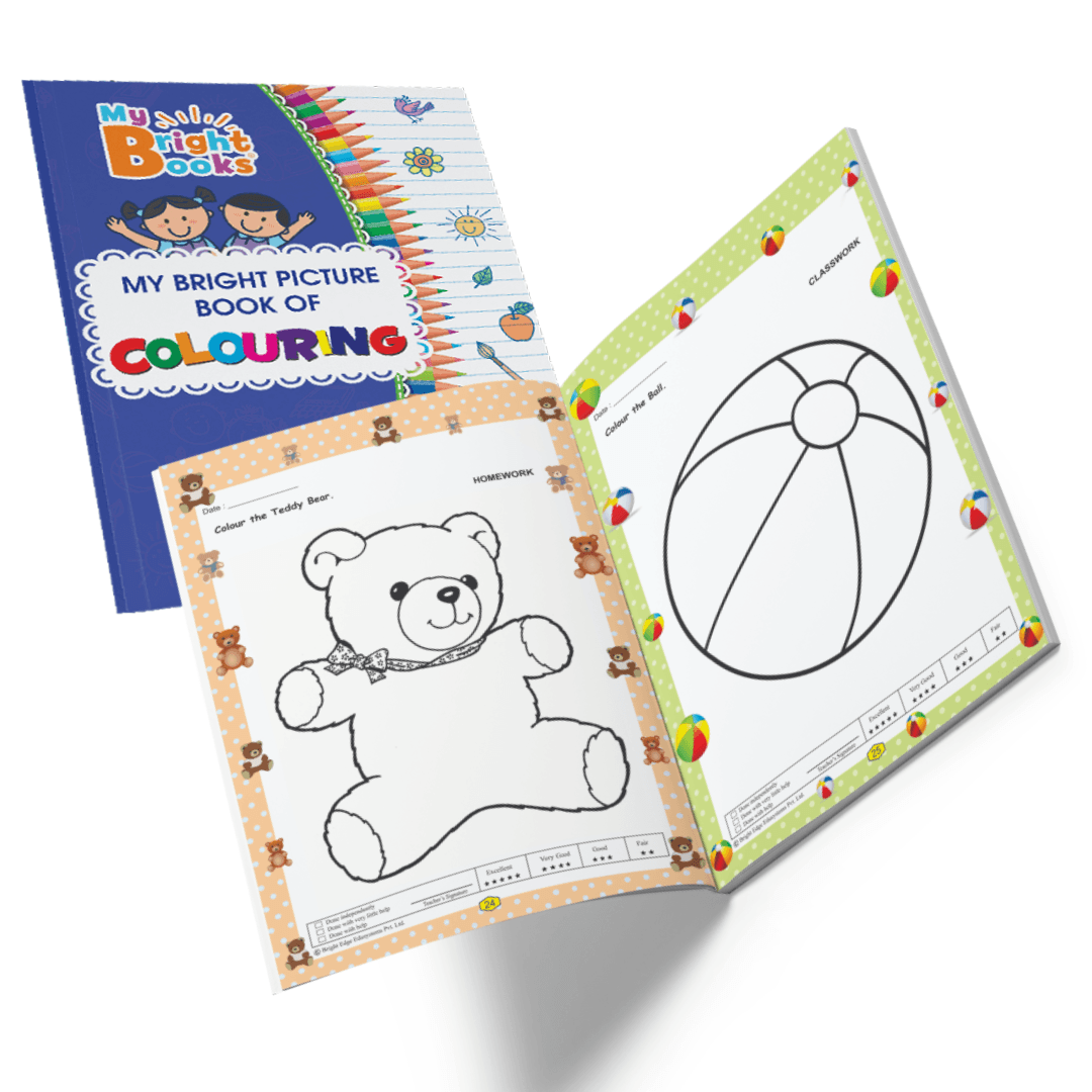 Preschool Books for Playgroup - My Bright Picture Book of Colouring ...