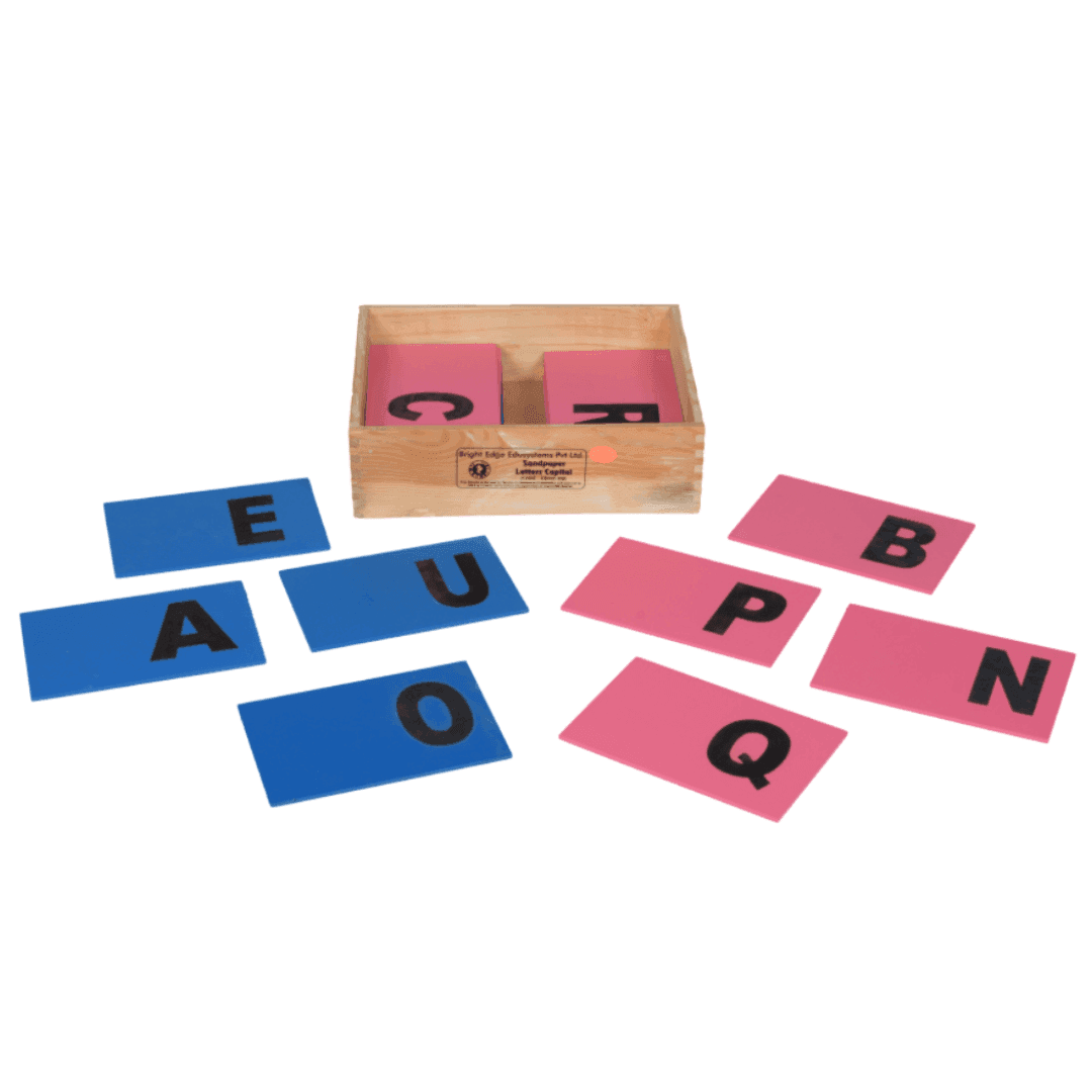 Montessori Sandpaper Letters Capital Letters for kids Writing Practice ...